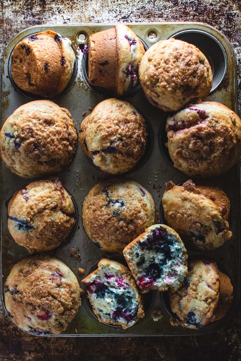 Mixed Berry Muffins With Streusel Topping • My Pocket Kitchen
