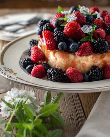 Summer Berry Cheesecake • My Pocket Kitchen