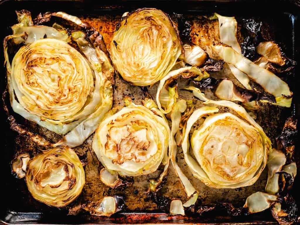 Roasted Cabbage with Bacon and Balsamic • My Pocket Kitchen