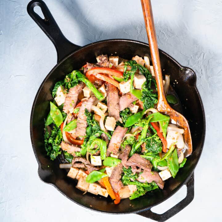 Beef and Broccoli Rabe Stir-Fry • My Pocket Kitchen