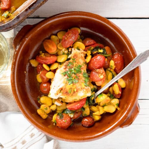 Spanish Inspired Baked Cod • My Pocket Kitchen