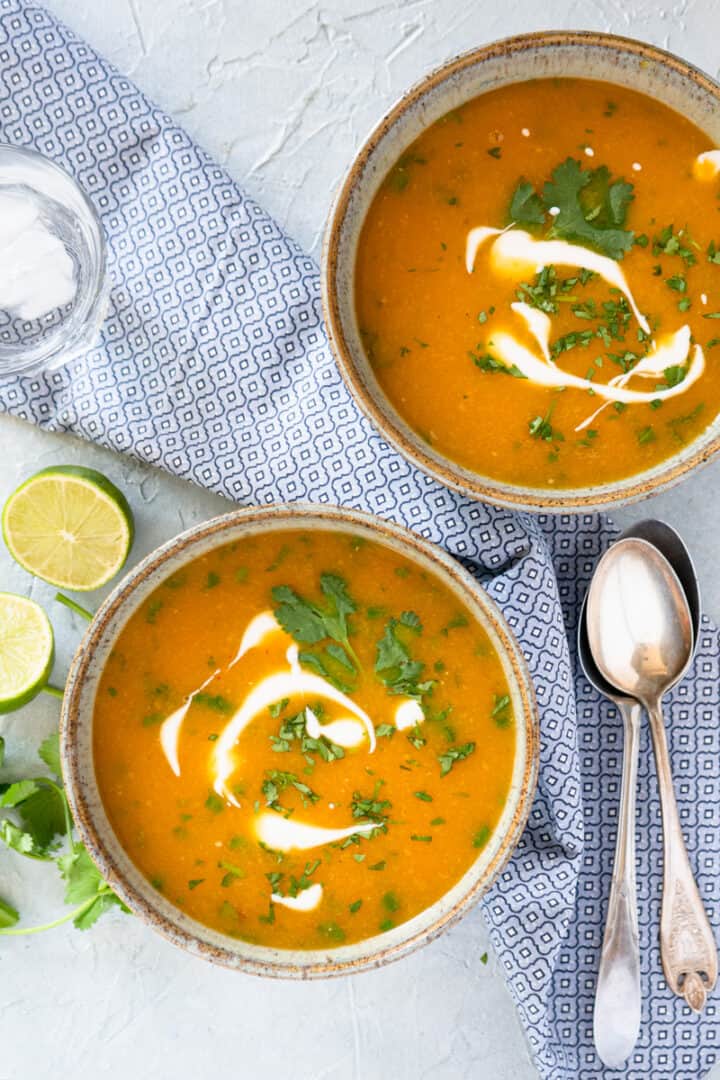 Butternut Squash and Lentil Soup • My Pocket Kitchen