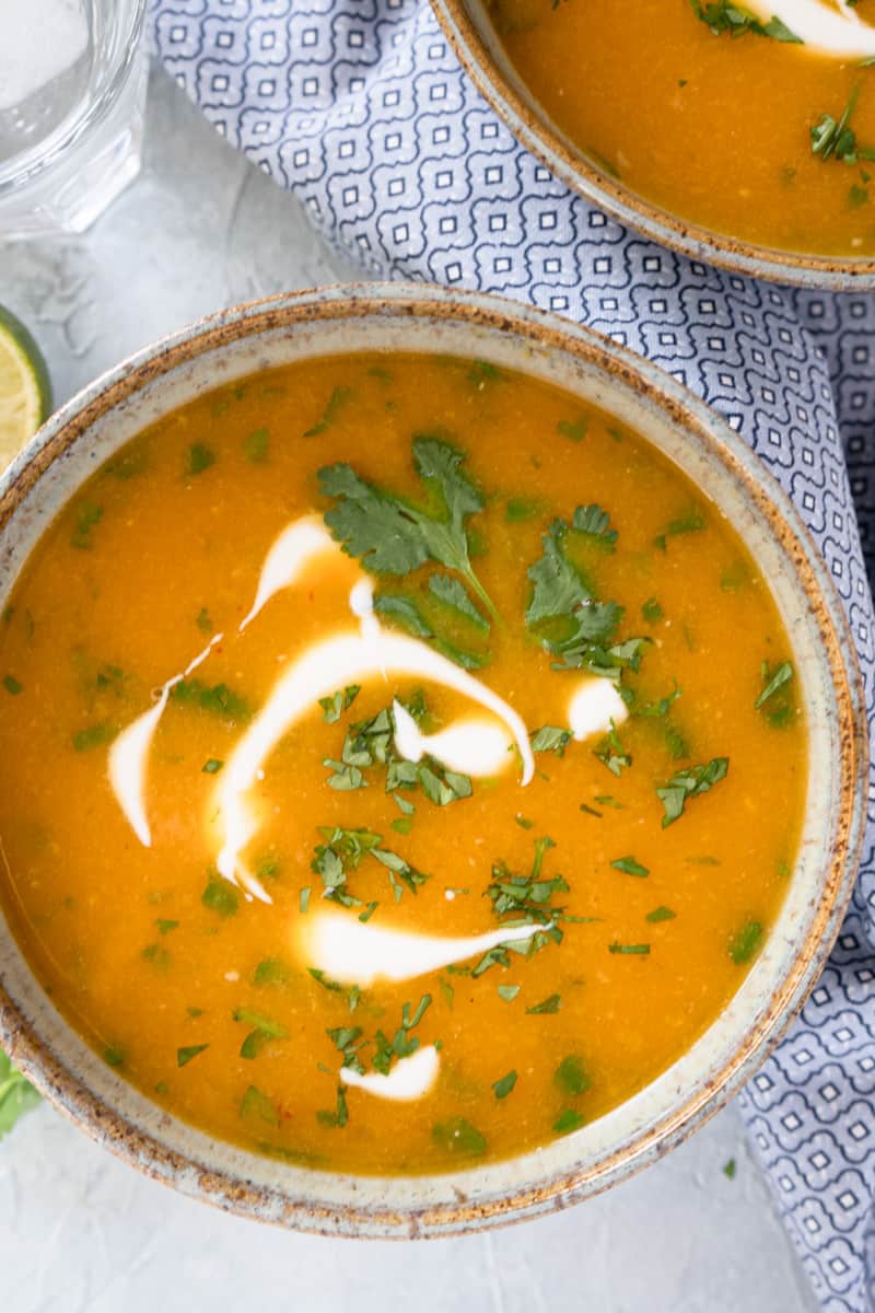 Butternut Squash and Lentil Soup • My Pocket Kitchen