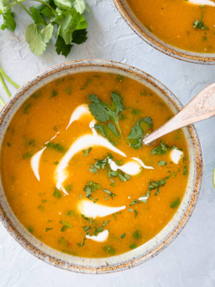 Carrot and Lentil Soup • My Pocket Kitchen