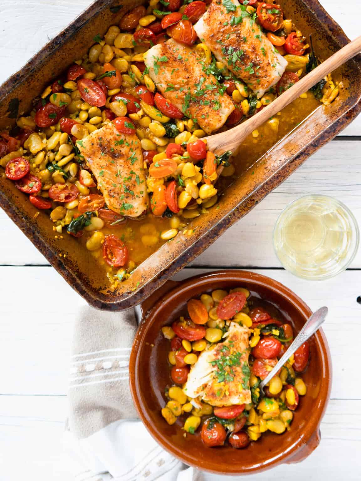 Spanish Inspired Baked Cod • My Pocket Kitchen