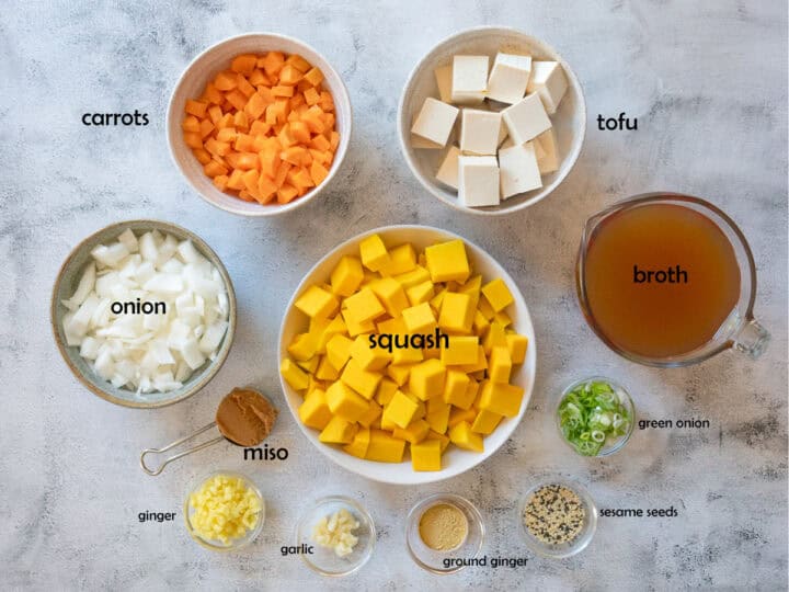 Miso Butternut Squash Soup with Ginger • My Pocket Kitchen