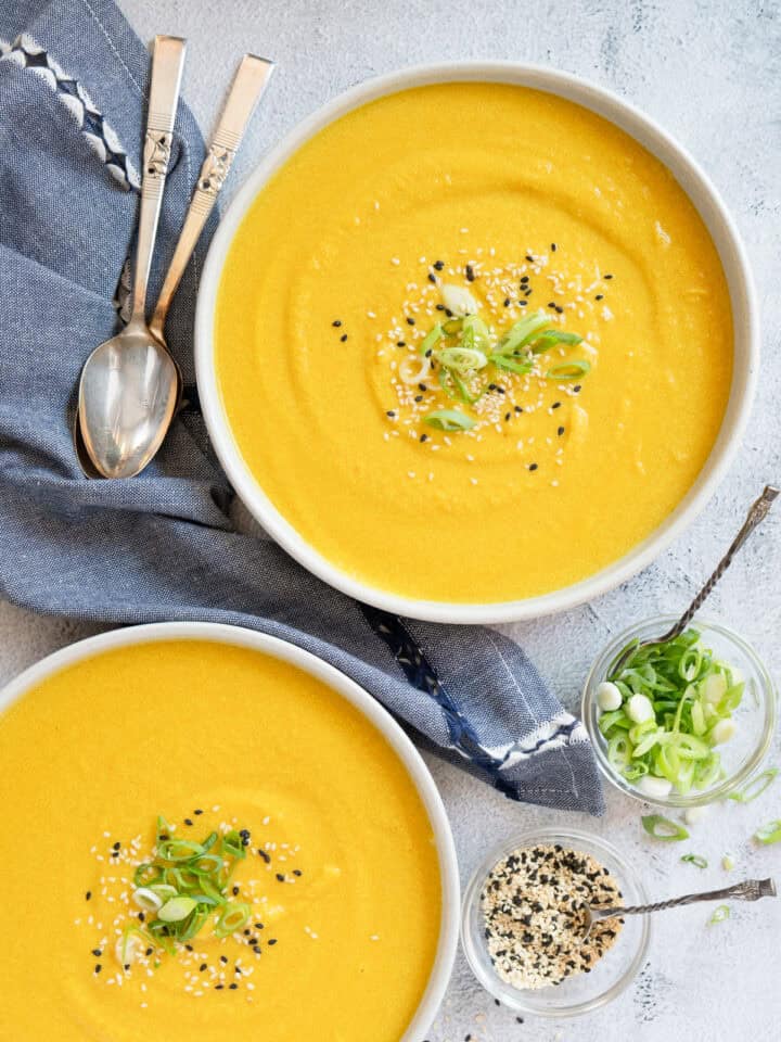 Miso Butternut Squash Soup with Ginger • My Pocket Kitchen